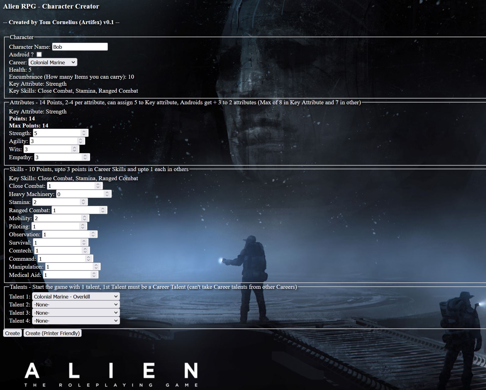 Game-Mother - Alien RPG Tools