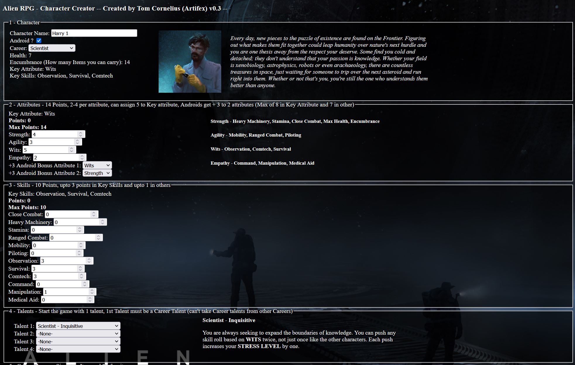 Game-Mother - Alien RPG Tools